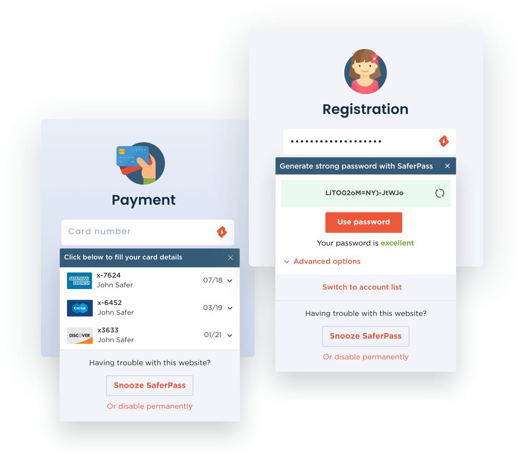 Autofilling - SaferPass - The best password manager